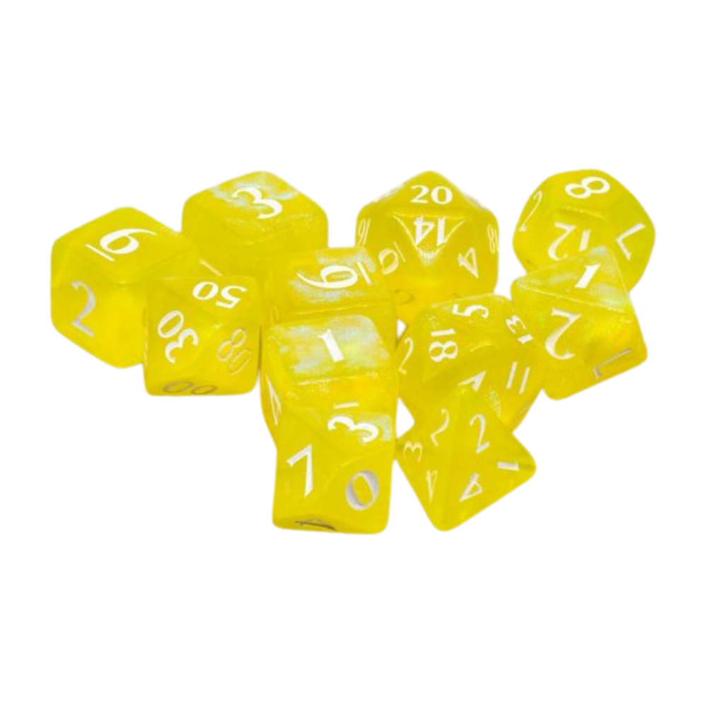 Set Dados Eclipse 11 Dice Set: Lemon Yellow